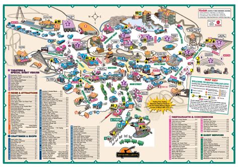 Silver Dollar City Map And Brochure 2025 1969