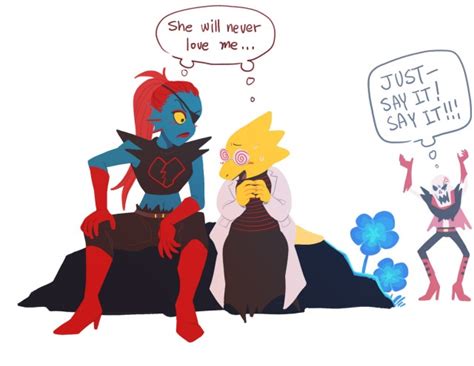 I Hc That Fell Undyne And Alphys Like Each Other But Never Actually