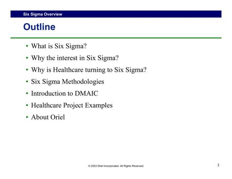Presentation Healthcare Applications Of Six Sigma
