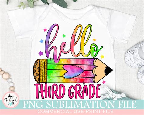 Hello Third Grade Png School Designs Back To School 3th Grade Design