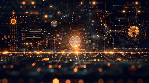 Premium Photo Visual Representation Of Quantum Computing Processes