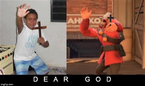Scared Meme With Cross