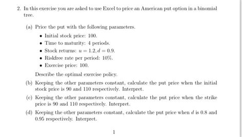 In This Exercise You Are Asked To Use Excel To Chegg