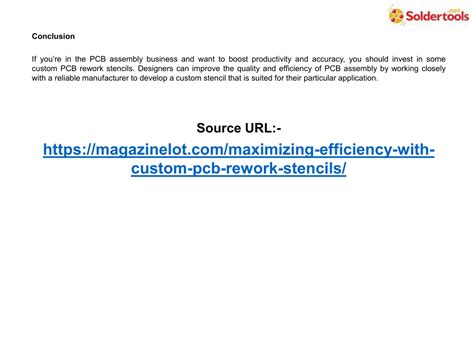 Ppt Maximizing Efficiency With Custom Pcb Rework Stencils Powerpoint
