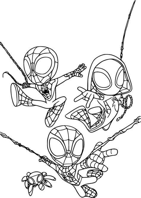 Spidey And His Amazing Friends Coloring Pages 100 Free Printable And Fun