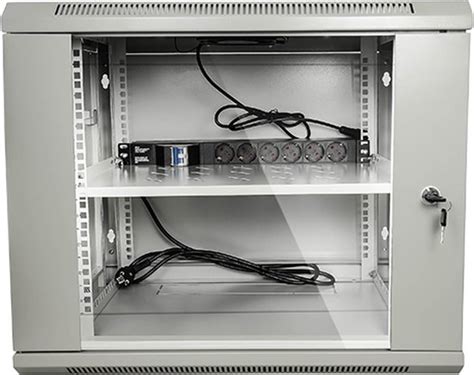 19 Inch Patchkast 6u Wand Montage 6 Stopcontacten Ingebouwde