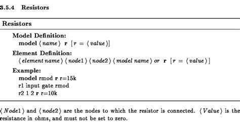 Diode Model Parameters Diodes May Be Used Anywhere And Are Typically