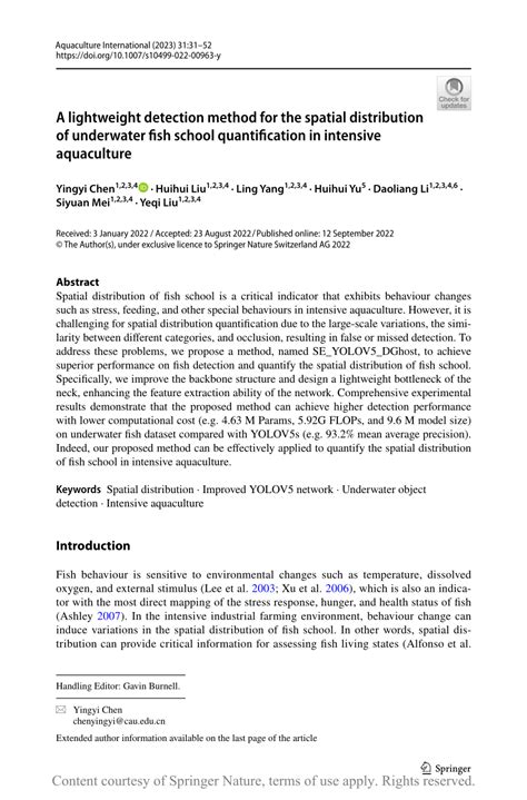 A Lightweight Detection Method For The Spatial Distribution Of