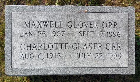 Maxwell Glover Orr 1907 1996 Find A Grave Memorial