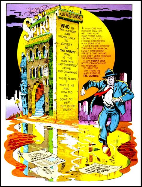 Will Eisners The Spirit Will Eisner Comic Books Art Comic Book Pages