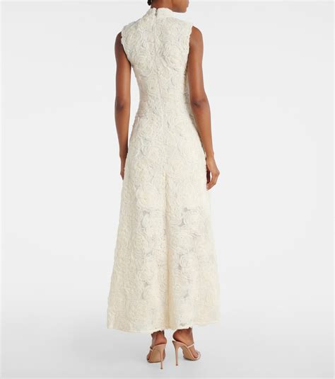 Rotate Floral Mesh Maxi Dress Rotate Birger Christensen