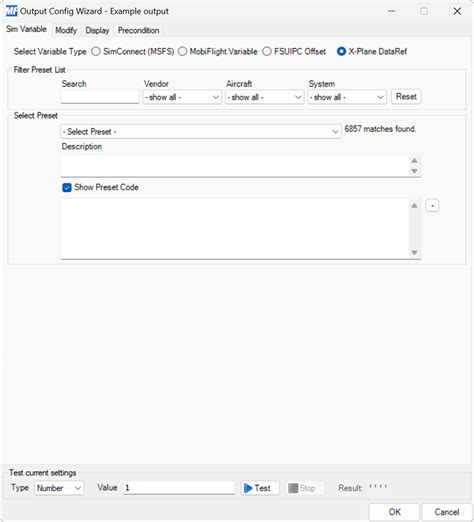 X Plane Dataref Mobiflight Documentation