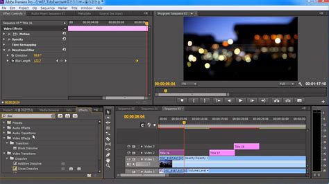 프리미어 프로 블러효과를 이용한 텍스트애니메이션 Youtube