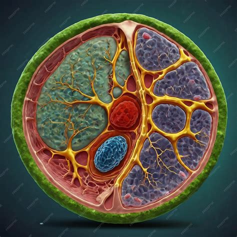Plant Cell Anatomy Diagram Structure With All Part Nucleus Smooth Rough