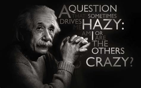 Albert Einstein Quote Black And White Portrait Wallpaper Background