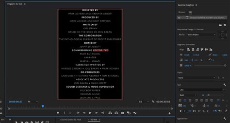how to make scrolling text credits in premiere pro envato tuts