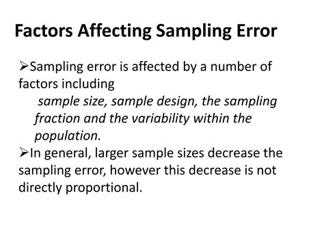 sampling error pptx science