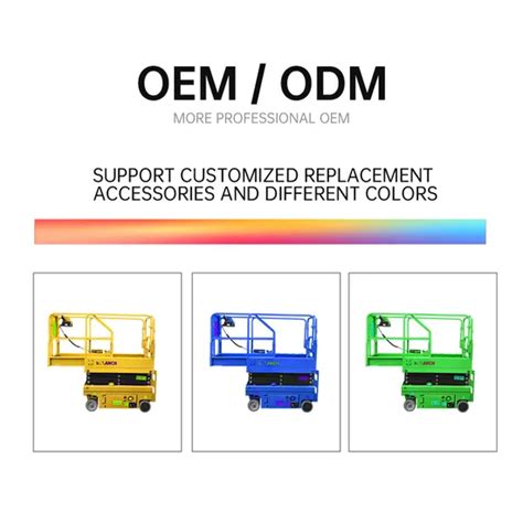 Industrial Work Platform Hydraulic Standing Electric Mobile Scissor Lift Table With Rollers