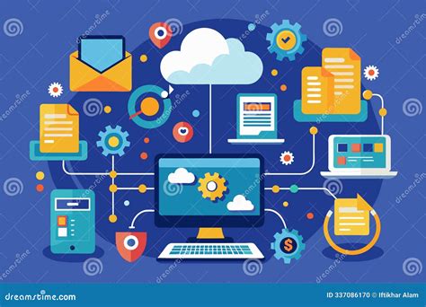 The Graphic Illustrates The Synchronization Of Data Through Various