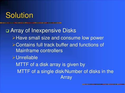 ppt a case for redundant arrays of inexpensive disks powerpoint