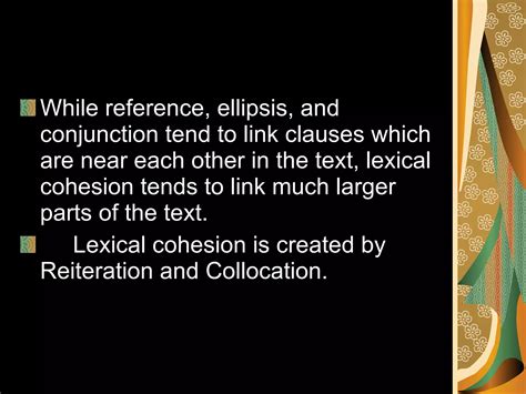 Lexical Cohesion Ppt