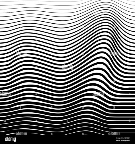 Distorted Square Grid Warped Mesh Texture Retro Punk Design Element Wireframe Wave Geometry