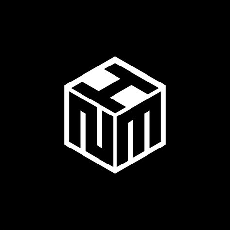 Nmh Letter Logo Design In Illustration Vector Logo Calligraphy Designs For Logo Poster