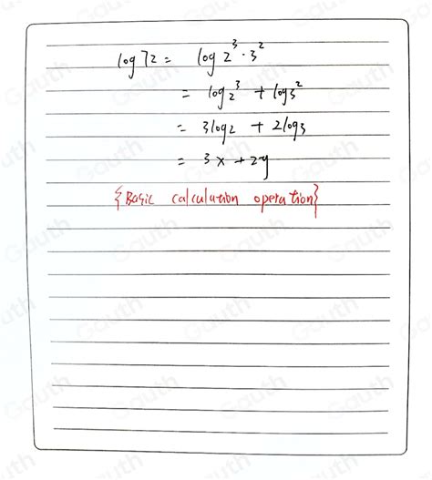solved if log 2 x and log 3 y then what is log 72 [algebra]