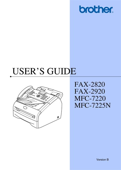 Brother Fax Machine 2840 Basic User Guide At Jessie Ramirez Blog