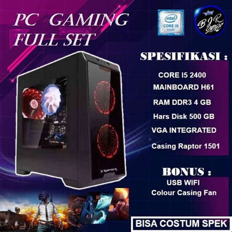 Jual Pc Komputer Gaming Fullset Murah Rakitan Pc Murah Pc Komputer Pc Rakitan Pc Gaming Fullset