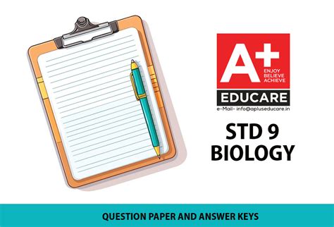 Std 9 Biology All Chapters Unit Test Question Paper And Answer Keys Emandmm