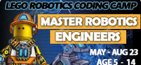 Master Robotics Engineers Lego Robotics Coding School Holiday Summer Camp May To August 2023 For