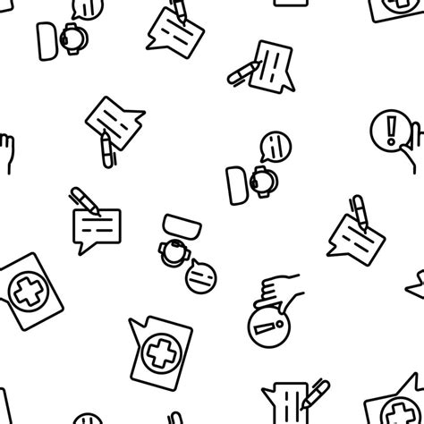 Advice Help Assistant Vector Seamless Pattern 10043047 Vector Art At