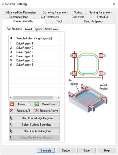 Profile Nest Module 2 Axis Profiling Control Geometry
