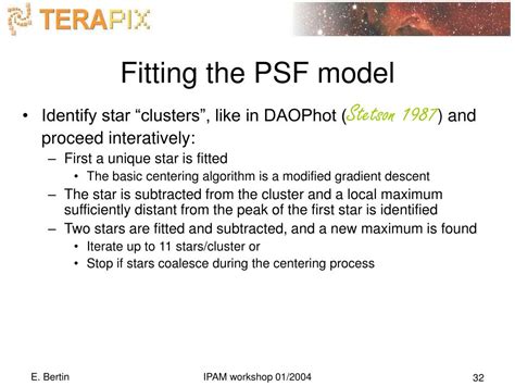 Ppt Psfexa Generic Tool For Extracting The Psf In Astronomical