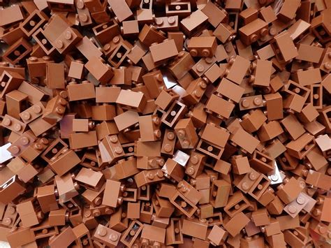 Lego Bricks Brown 1x2 Part 3004 X 100 Uk Toys And Games