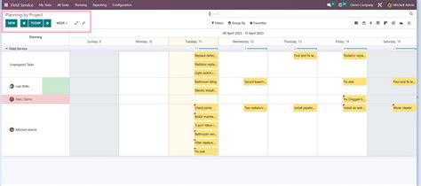 How To Plan A Task In Odoo Field Services