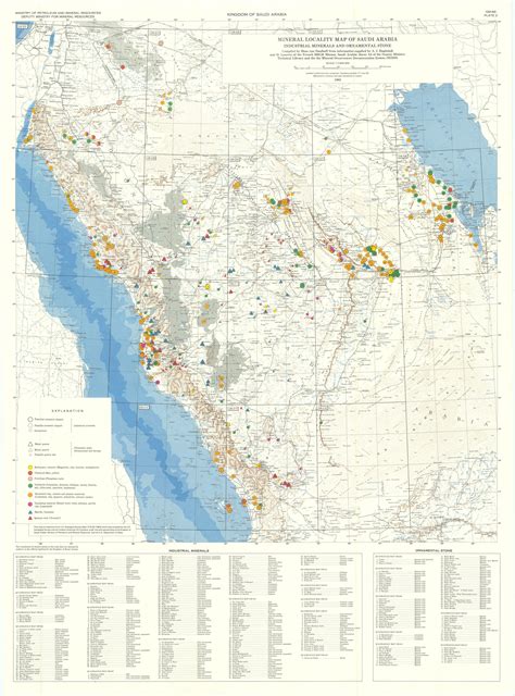 Saudi Arabia Geologic Maps Gm Series Six Maps De United States