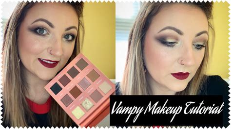 Vampy Makeup Look Eyeshadow Tutorial Glam Up Palette Youtube