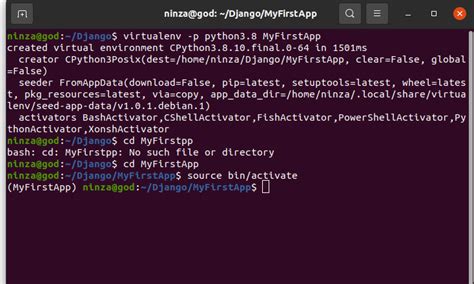 Start Building A Django Application In Python Virtual Environment By