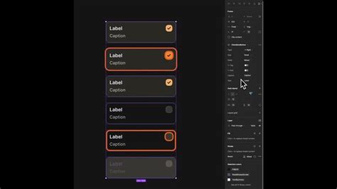 responsive radio and checkbox component in figma uikit dance design