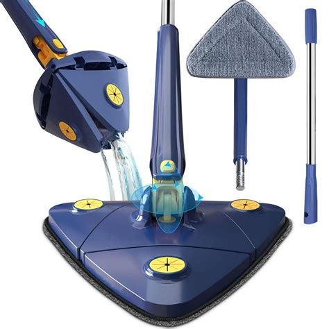 triangle twister mop 360° rotating mop triangular mop head easy cleaning automatically twisting