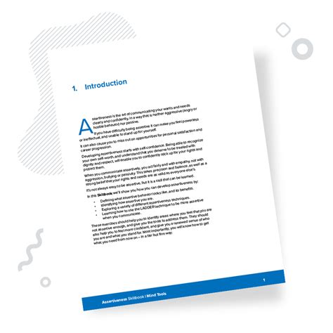 Assertiveness Skillbook Mind Tools Store Mindtools