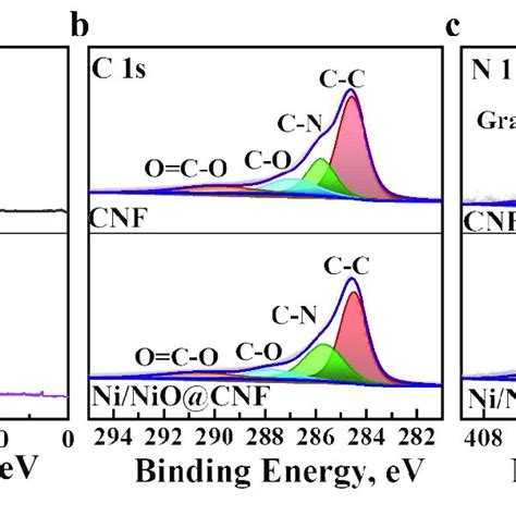 High Resolution Xps Characterization Of Synthesized Cnf And Ni Nio Cnf