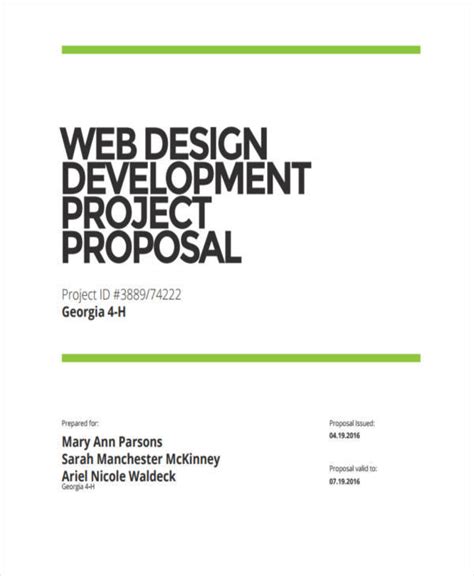 Web Development Project Proposal Template