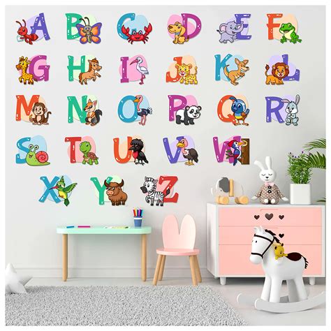 Buy Alphabet Wall Decals For Classroom 5 Inch Nursery Alphabet Letters For Wall Abc Wall