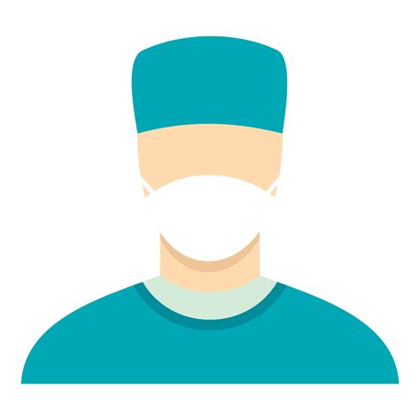 Surgeon Icon Flat Style 14648741 Vector Art At Vecteezy