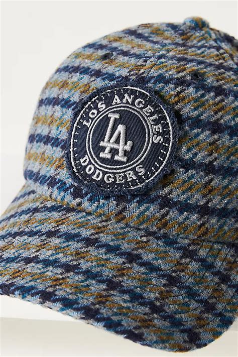 47 Los Angeles Dodgers Patch Plaid Baseball Cap Anthropologie