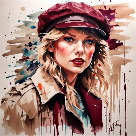 Taylor Swift Red Album Ai Generated Artwork Nightcafe Creator