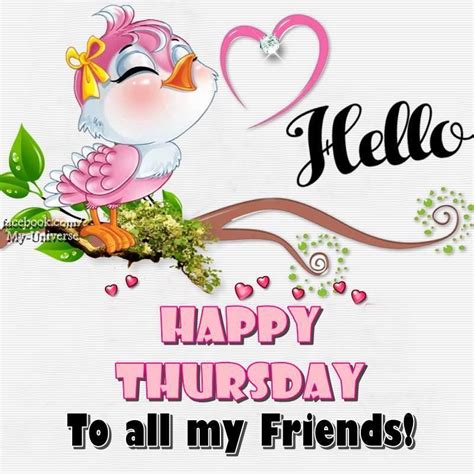Hello Thursday Friend Quote Happy Thursday Images Good Morning